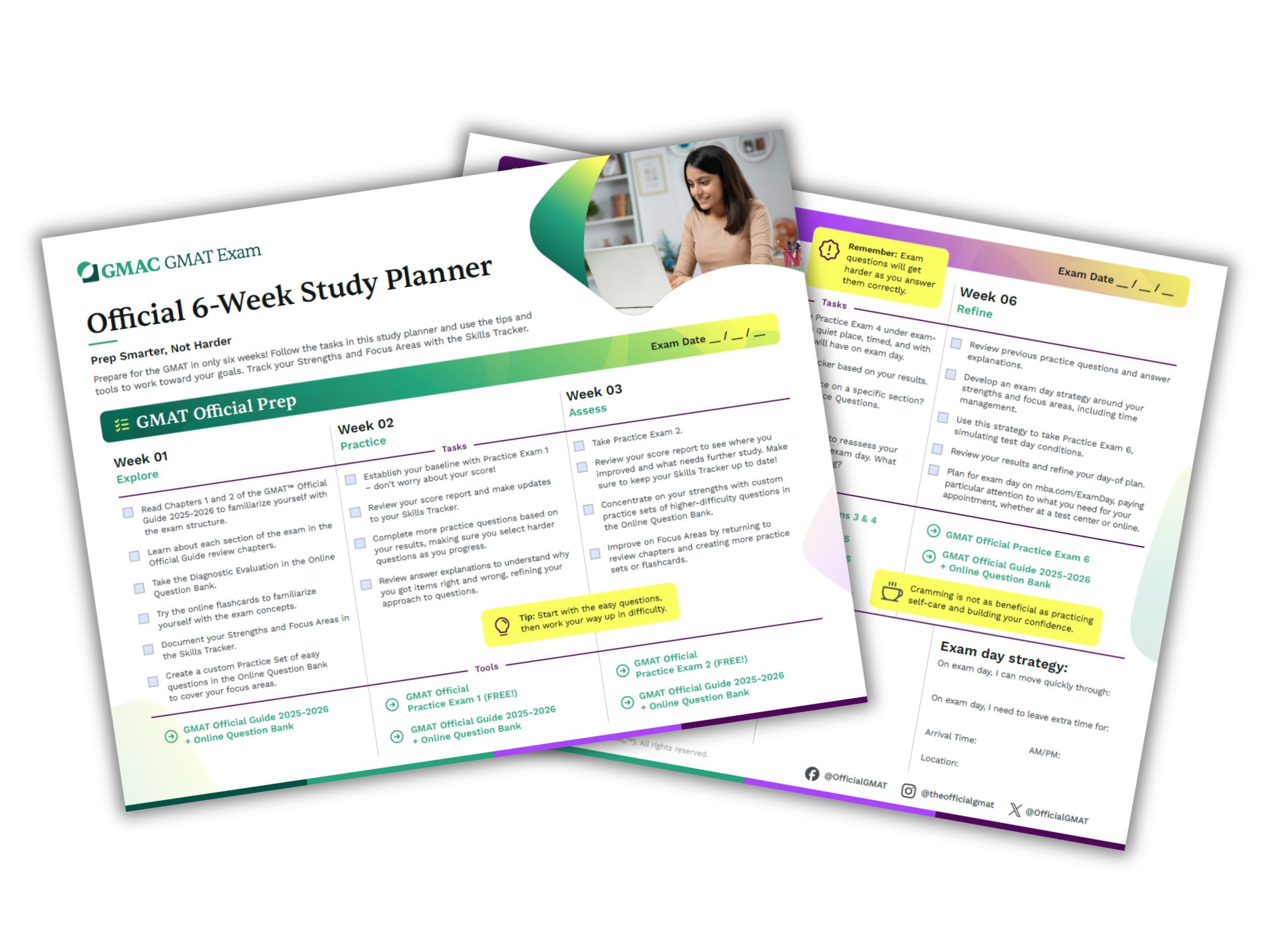 GMAT Official 6-Week Study Planner